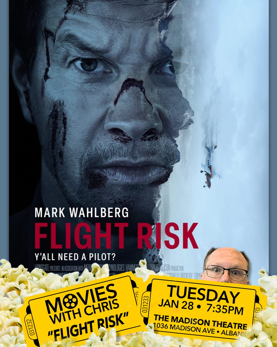 Flight Risk – Move Trailer and Review – Movies With Chris